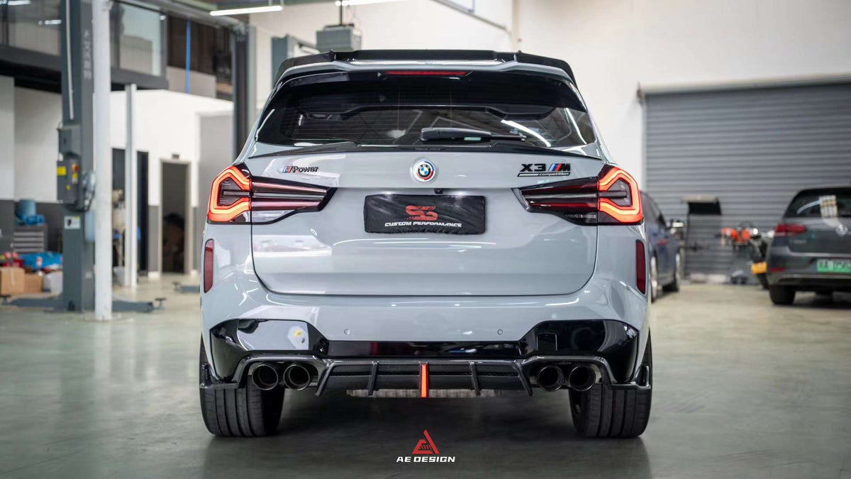 Armorextend AE Design Carbon Fiber Rear Diffuser V2 for BMW X3M X3MC F ...