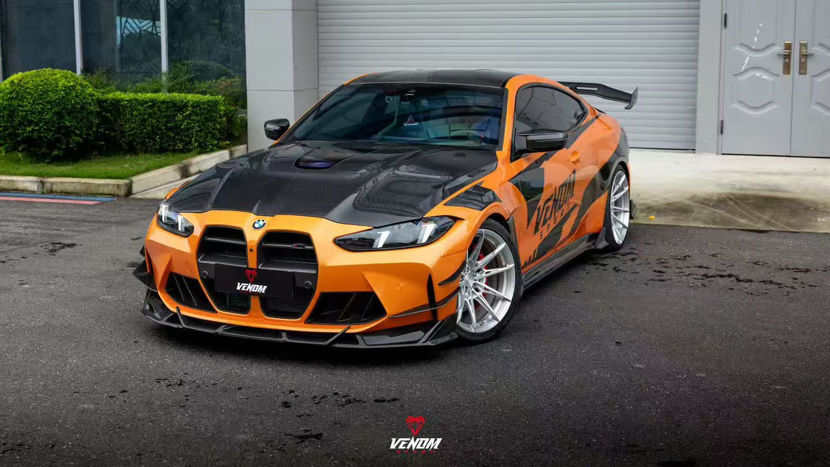 BMW G80 G82 G83 M3 M4 Aftermarket Parts - ArmorExtend Front Lip Dry Pre ...