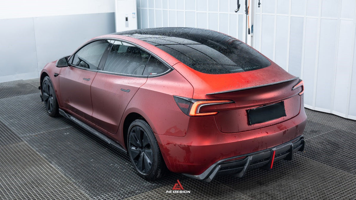 Tesla Model 3 Highland Aftermarket Parts - ArmorExtend Carbon Spoiler ...