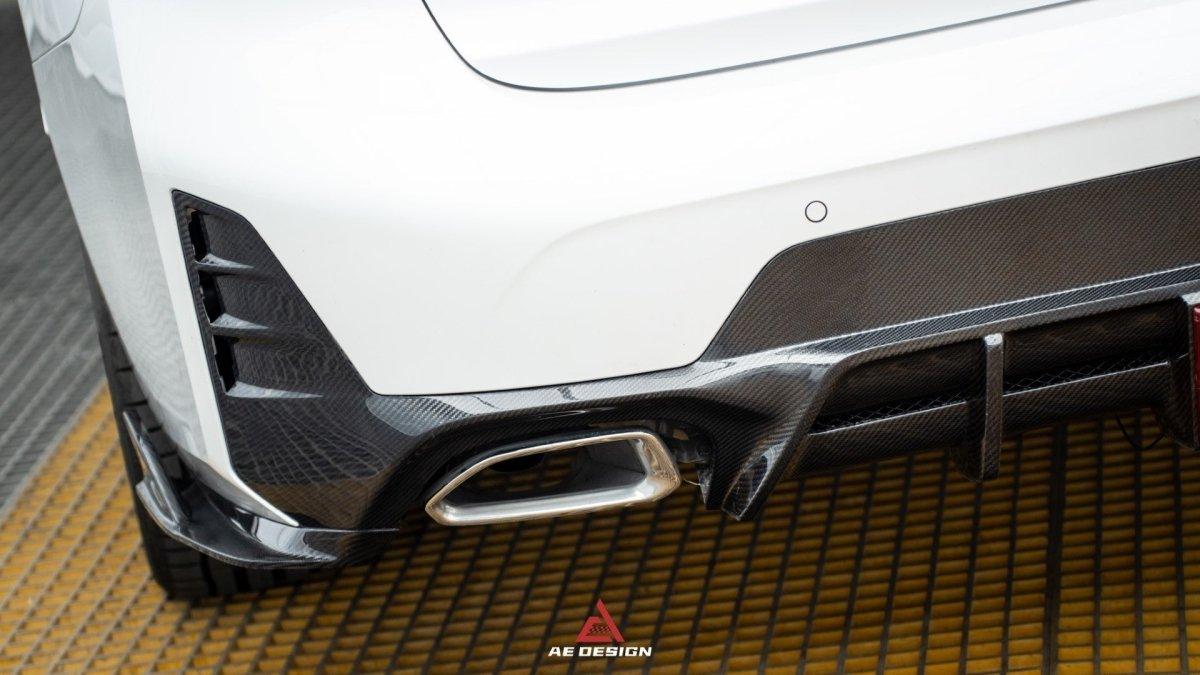 BMW G20 G21 330i M340i LCI Armorextend Carbon Fiber Diffuser & Canards ...