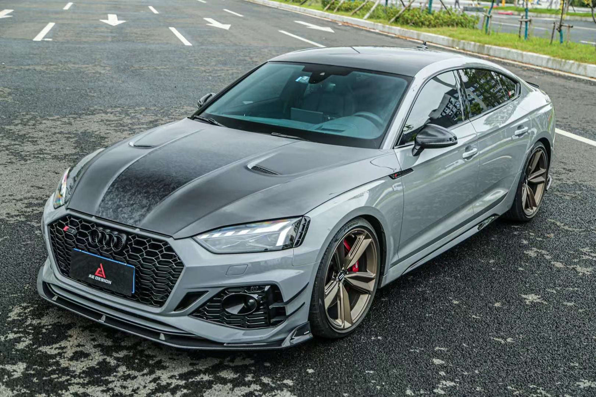 Armorextend AE Design Carbon Fiber Front Bumper Canards for Audi RS5 B ...